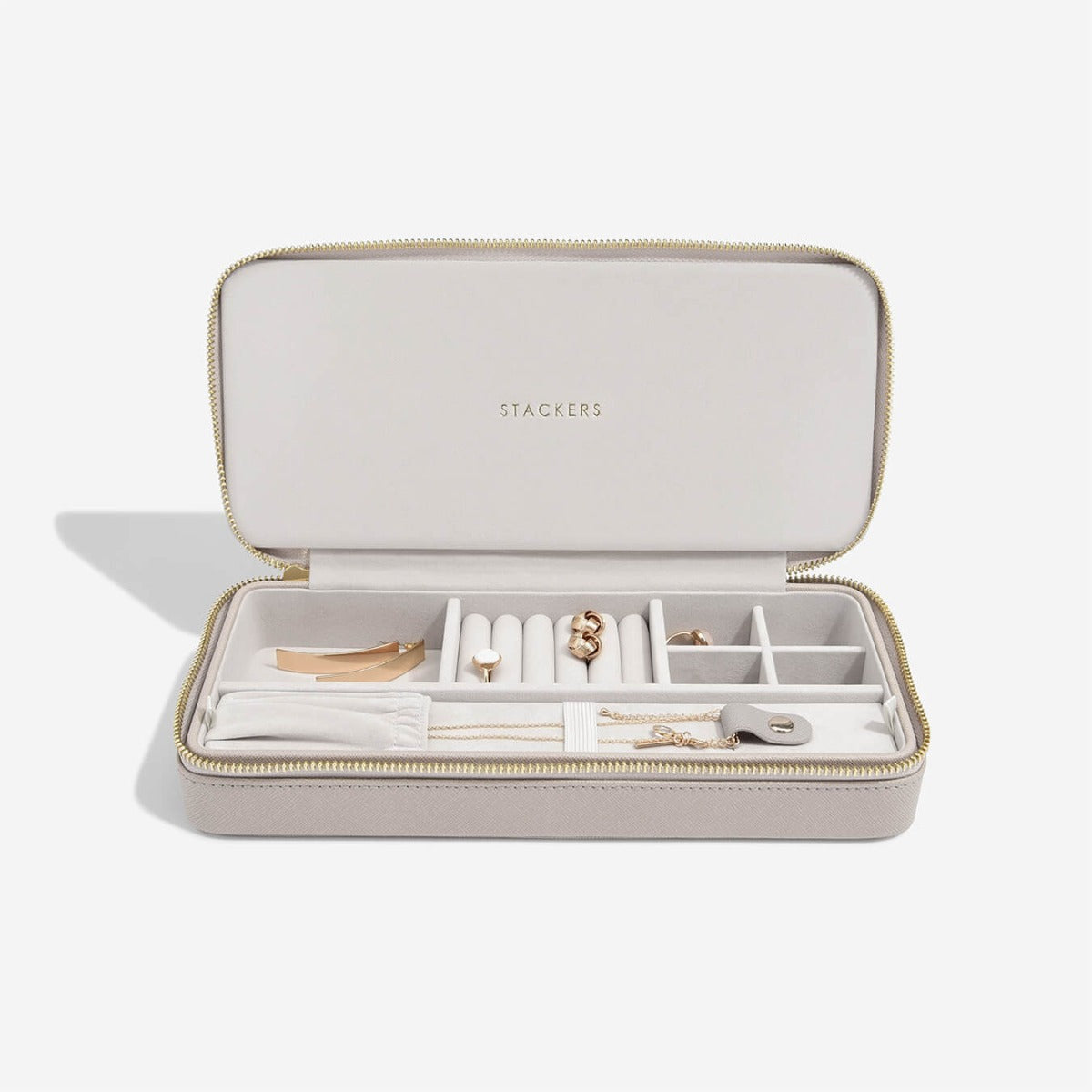 Gift Bundle: Sleek Necklace Travel Jewellery Box - Taupe – Stackers Singapore